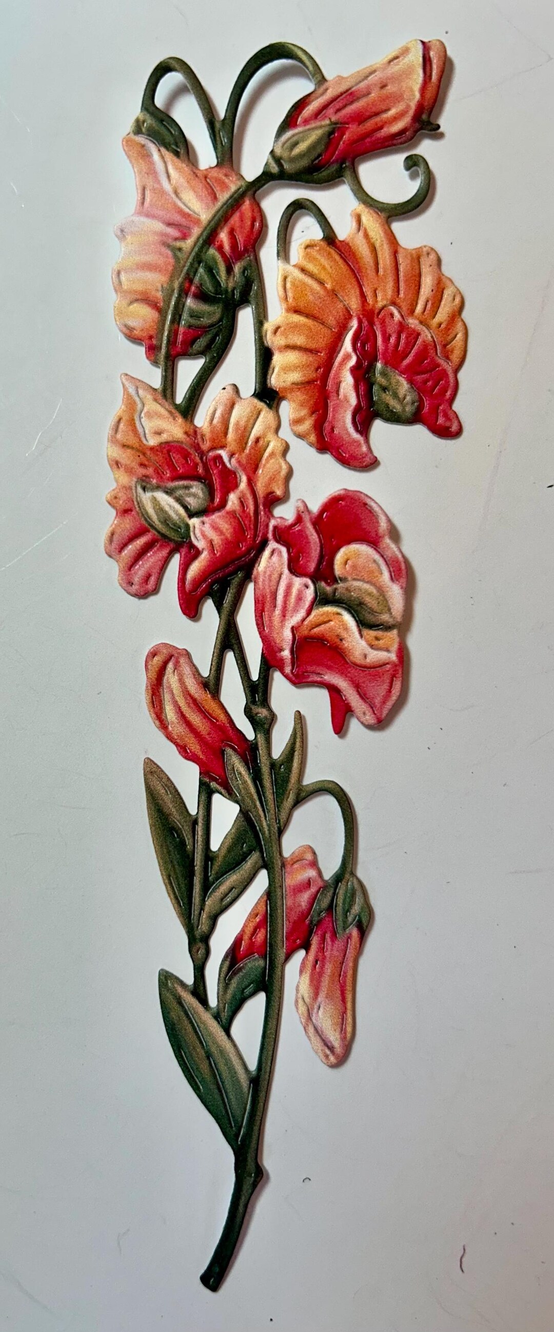 16 Sweet Pea Paper Die Cut, Card Supplies, Scrapbooking, Paper Crafting ...