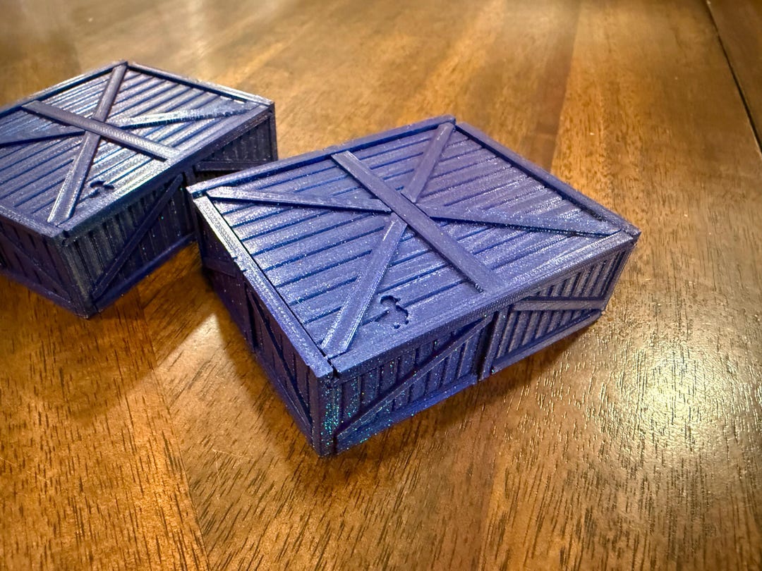 3D Printed Crate Organizer for Board Game Tokens | Game Box Insert for ...