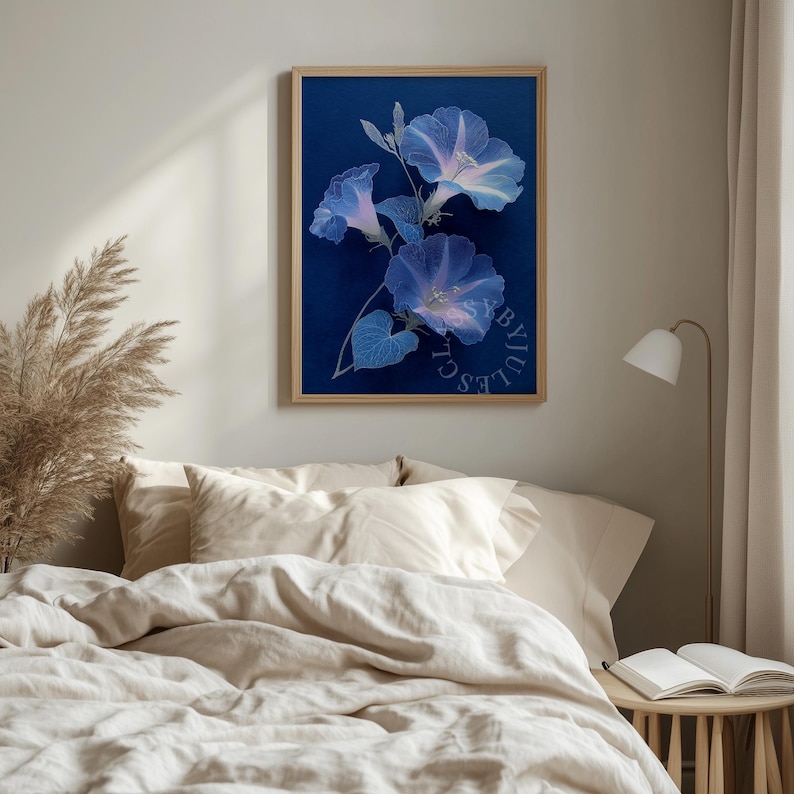 Moody Printable Moonflower Art - Vintage Botanical Illustration, Night ...