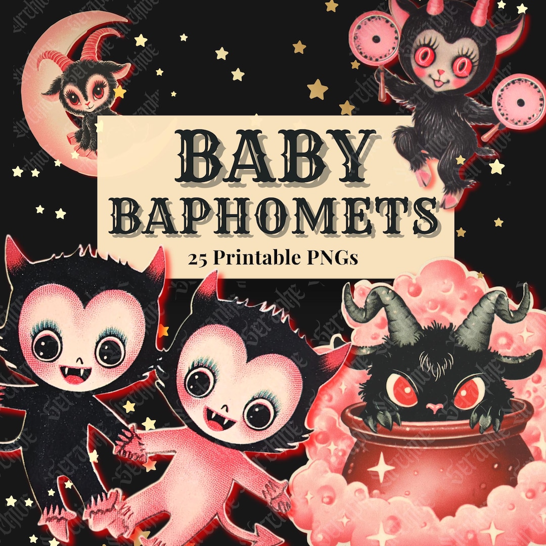 Imágenes prediseñadas de Baphomet espeluznantes y adorables (en formato ...