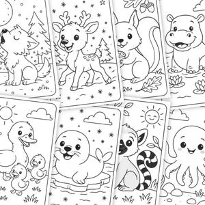 Animal Coloring Pages for Kids | PDF Download | Printable Animal ...