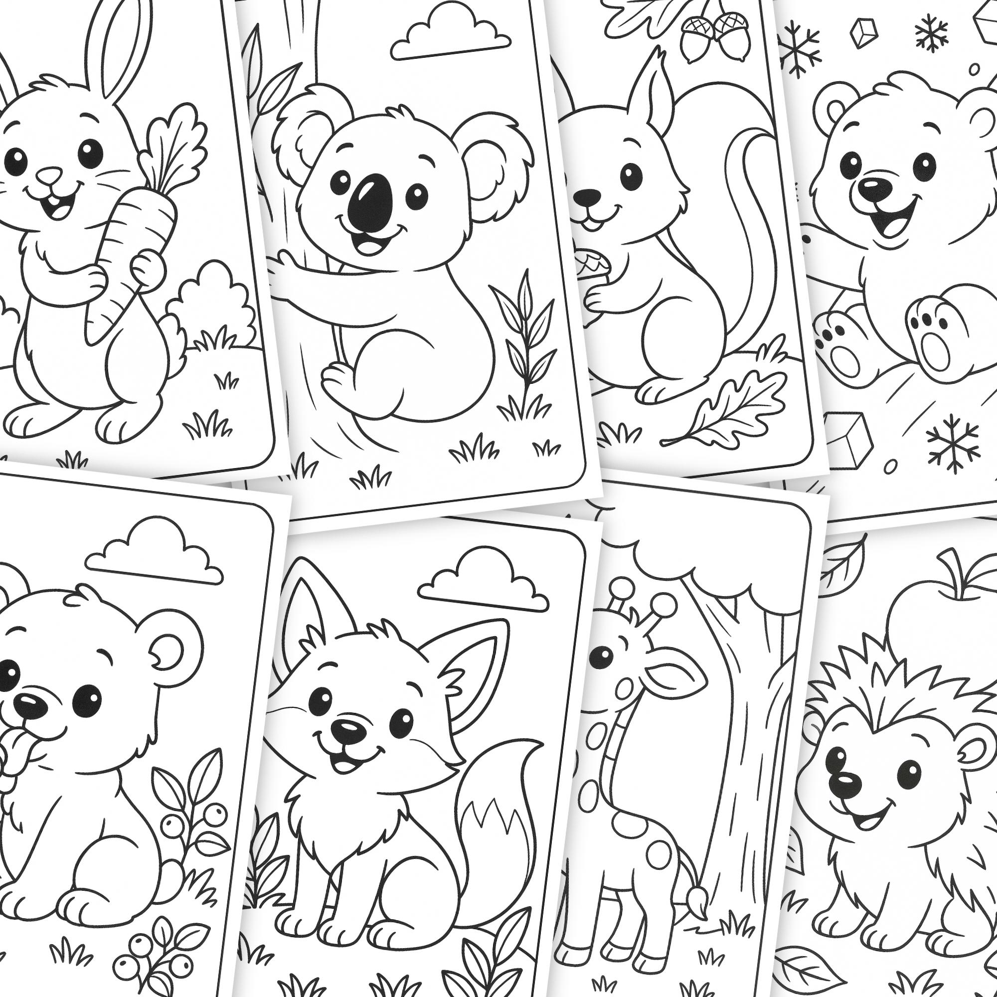 Animal Coloring Pages for Kids | PDF Download | Printable Animal ...
