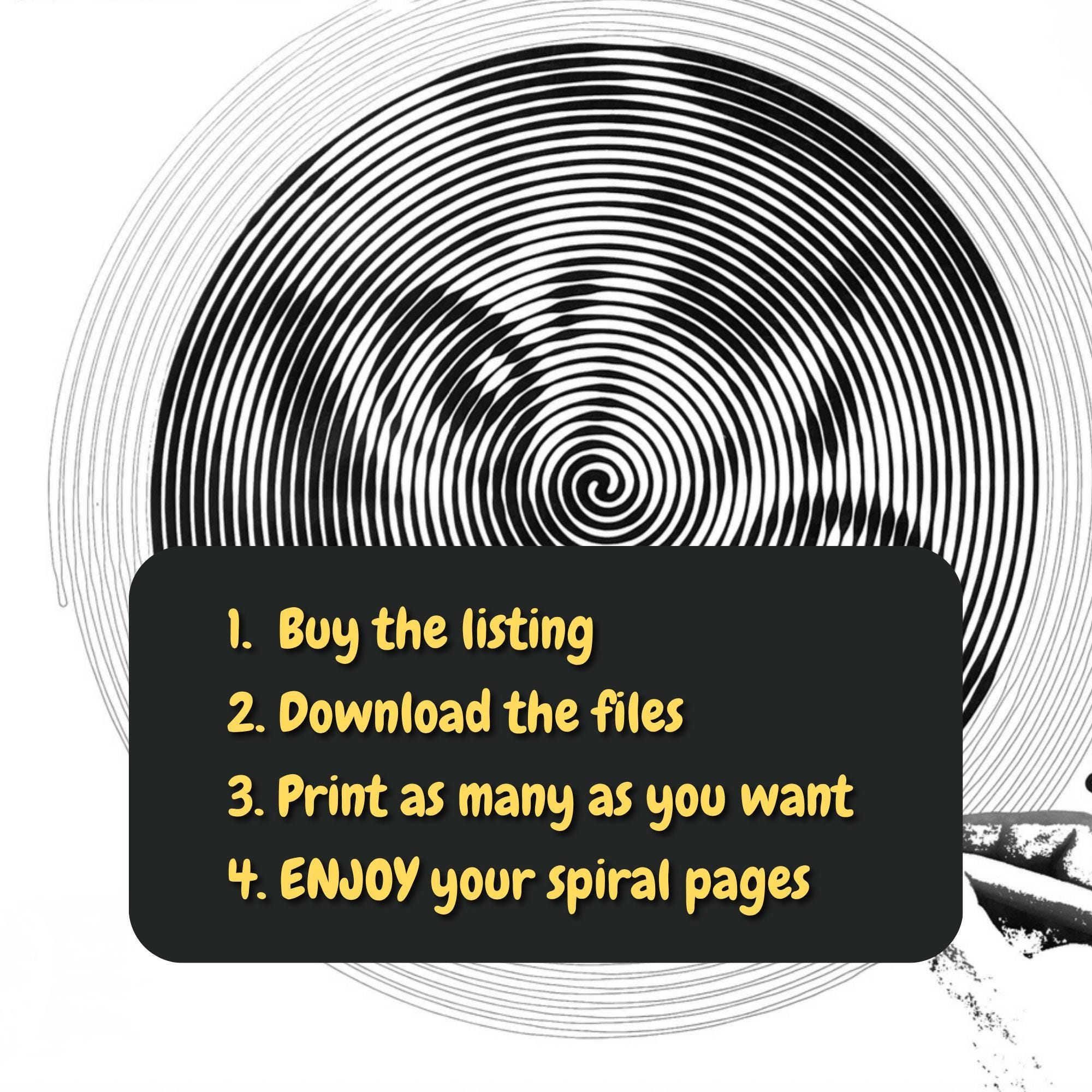 Spiral Coloring | Spiroglyphics Coloring Book | Optical Illusion Spiral ...