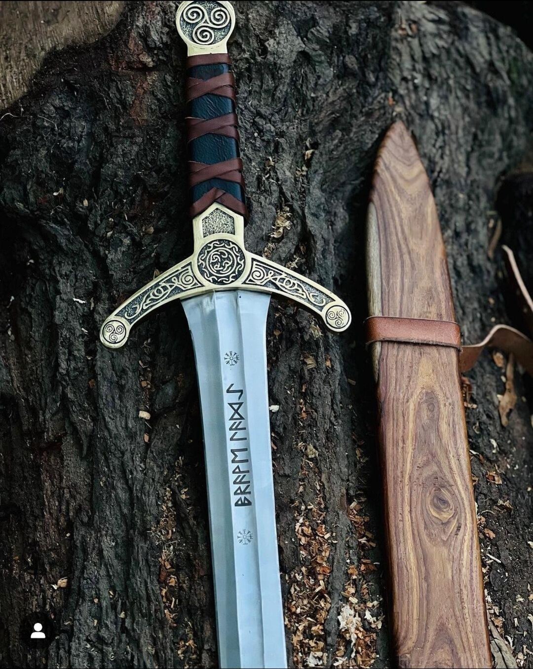 Katherine Langford Cursed Sword, Nimue Legend Replica, | Viking Sword ...