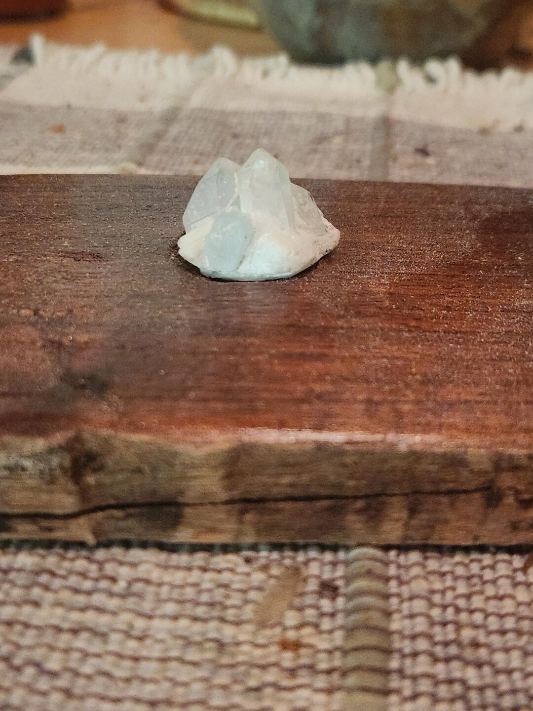 Aquamarine Specimen on Black Walnut - Etsy