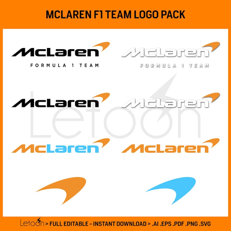 Formula 1 - Mclaren F1 Team Logo Pack - HQ Vector Files - Lando Norris ...