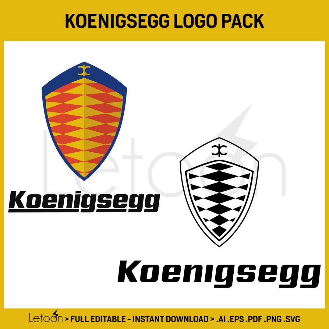 Koenigsegg Supersport Car Logo Pack - HQ Vector Files - Luxury Car ...