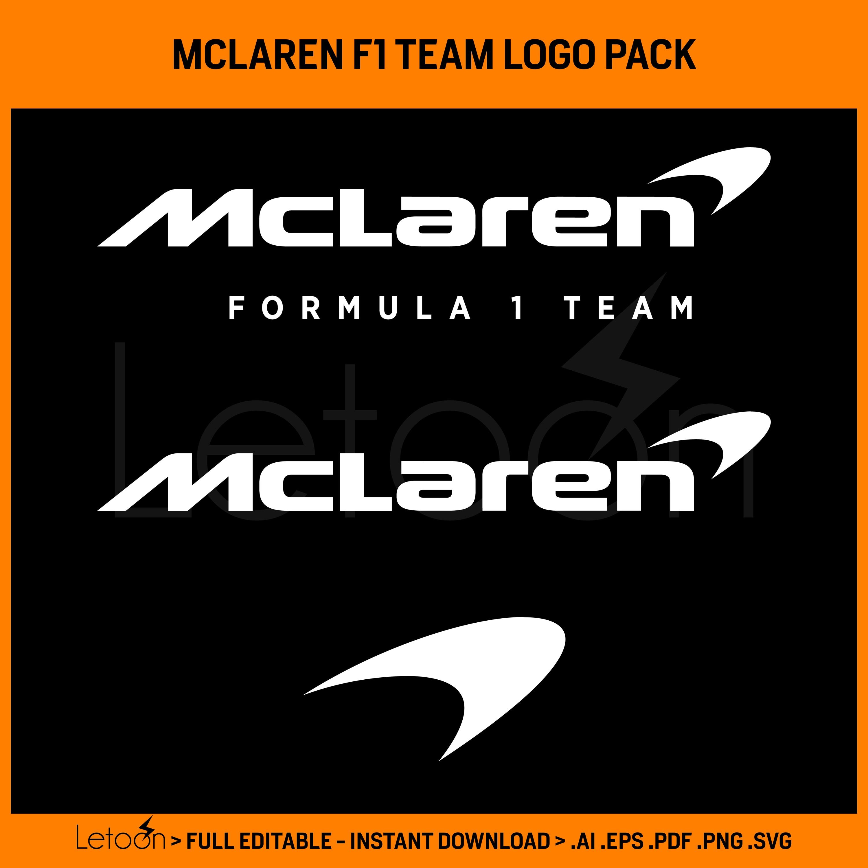 Formula 1 - Mclaren F1 Team Logo Pack - HQ Vector Files - Lando Norris ...