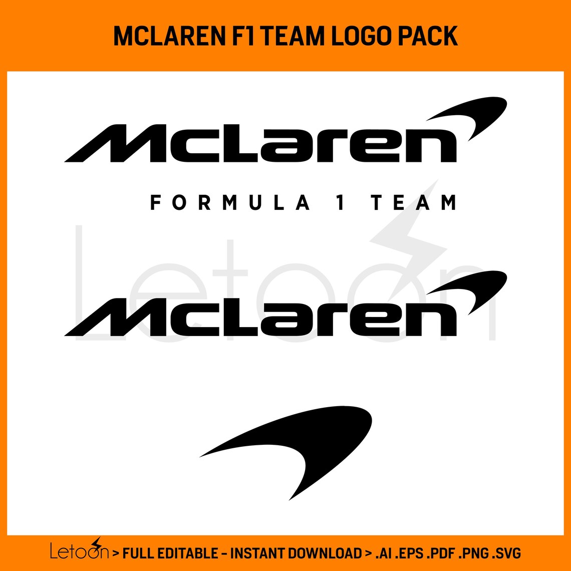 Formula 1 - Mclaren F1 Team Logo Pack - HQ Vector Files - Lando Norris ...