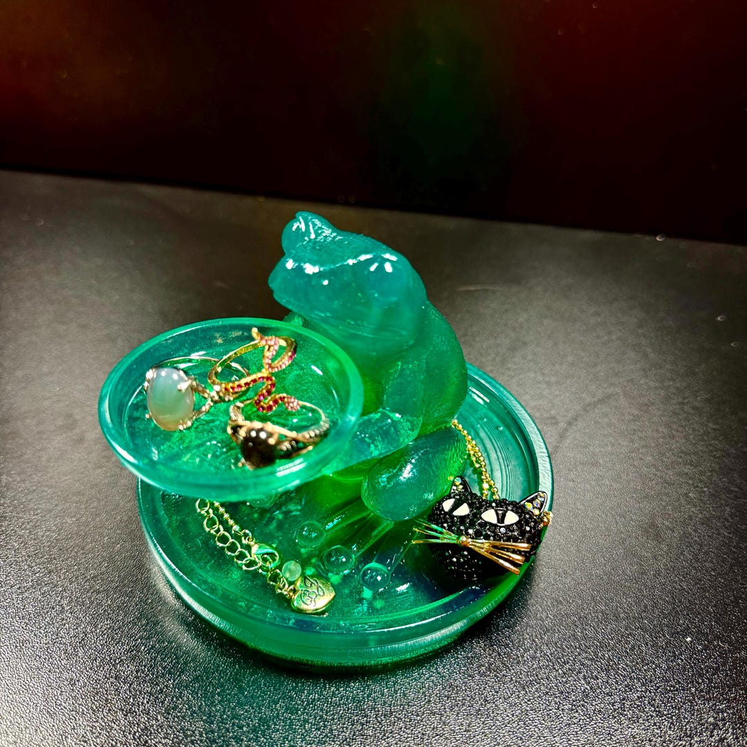 Resin Frog Jewelry Stand: Ring & Necklace Organizer - Etsy