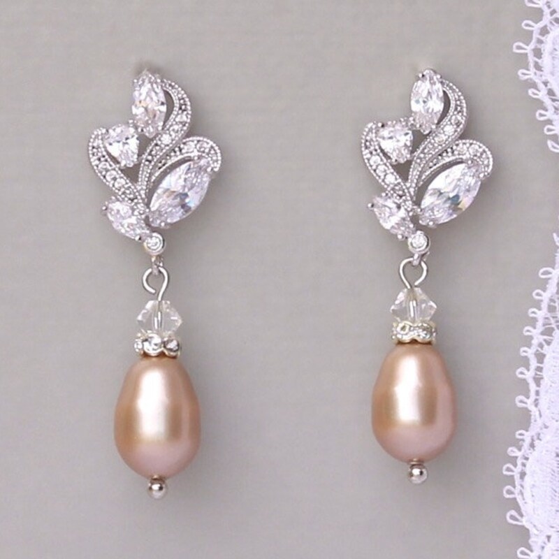 Blush Pearls Earrings - Etsy