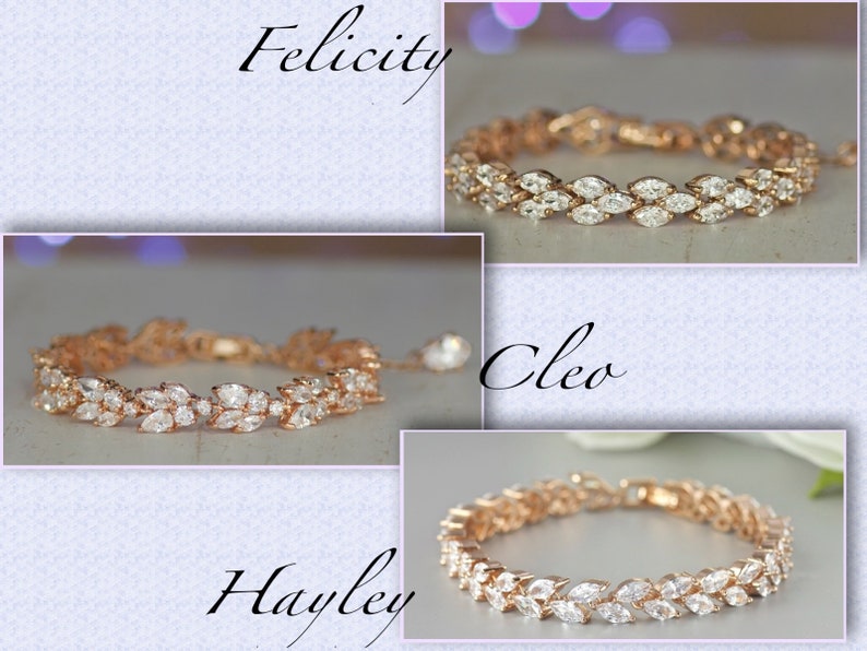 Rose Gold Crystal Necklace Bridal Necklace Rose Gold Bridal - Etsy India