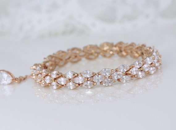 Etsy rose gold bracelet store