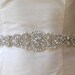 Crystal Bridal Sash Long Silver Crystal Sash Wedding Dress - Etsy