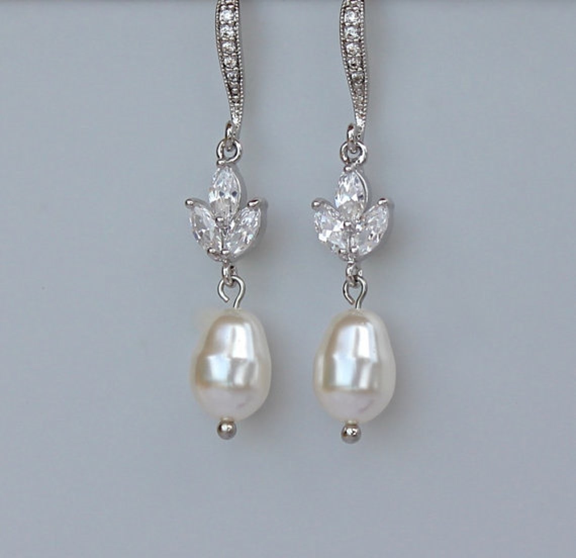 Pearl Bridal Jewelry Set Wedding Jewelry Set Pearl Earrings - Etsy