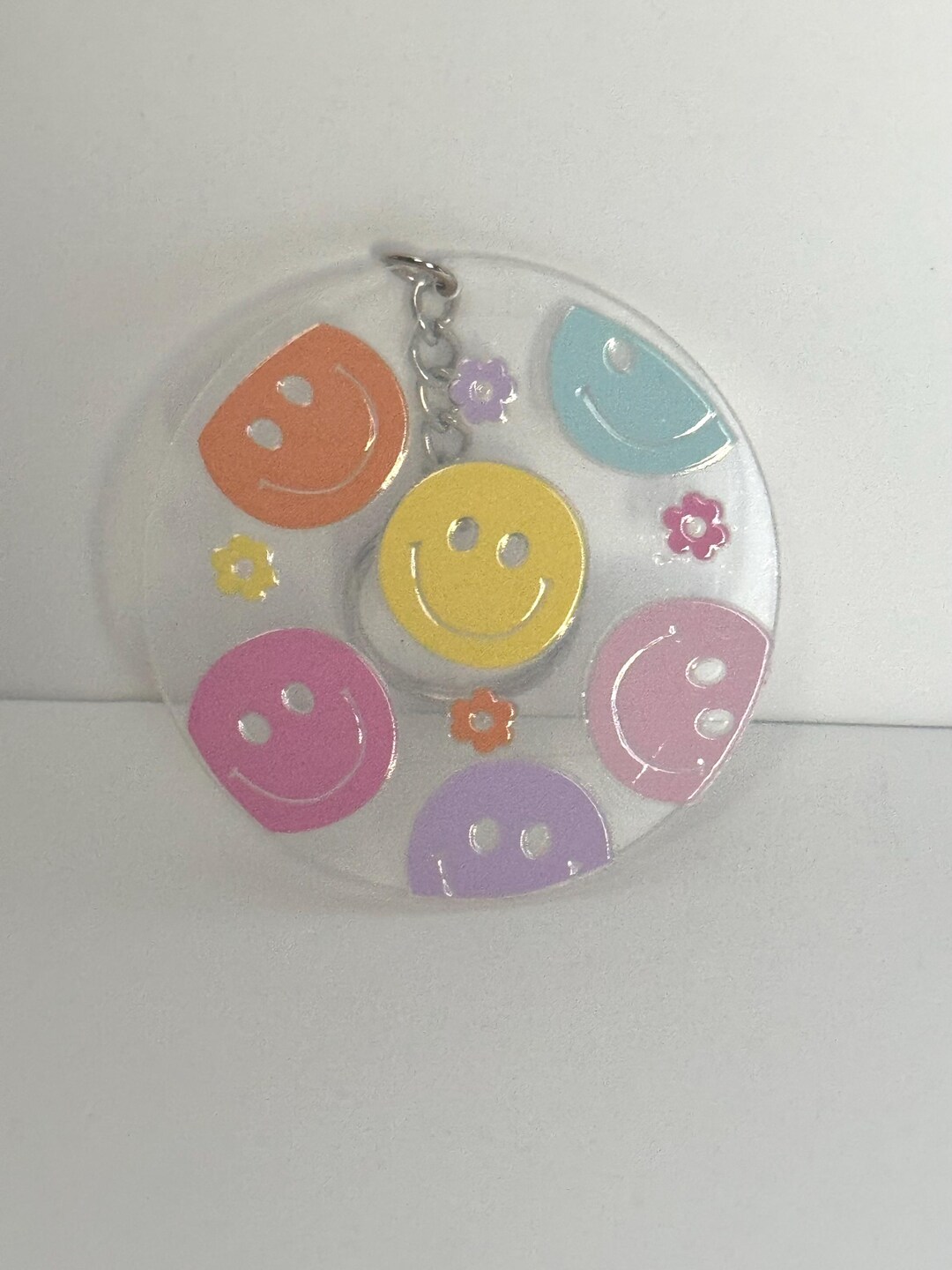 Smiley Faces Keychain - Etsy