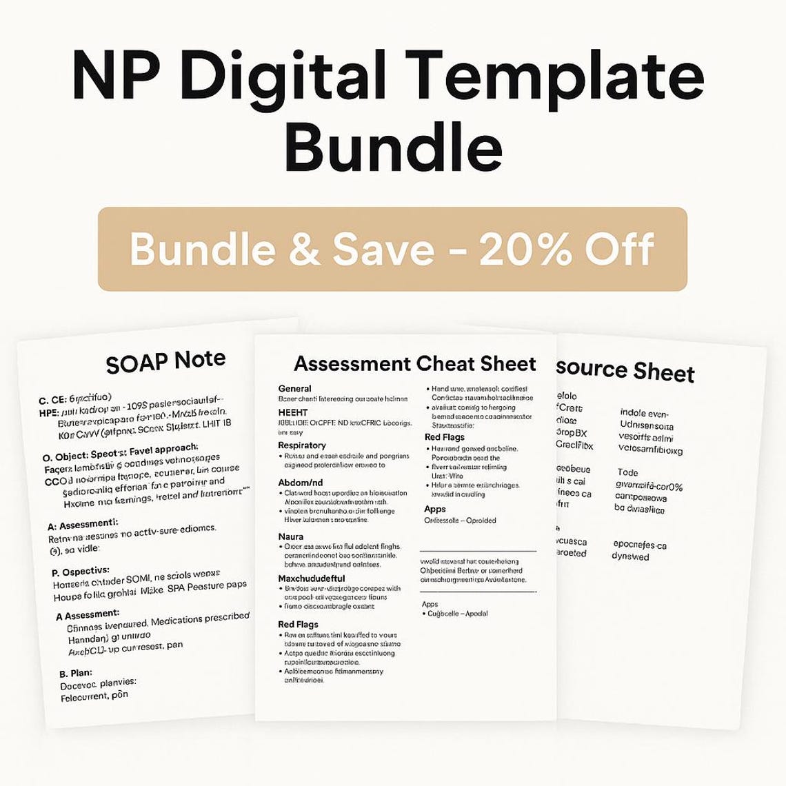 Np Soap Note Template Bundle Assessment Resource Digital Pdf Etsy