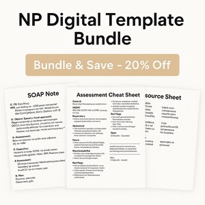 NP Resource Finder | Clinical Cheat Sheet for Nurses & Nps | Bundle All 3 for 12.15 | SOAP ...