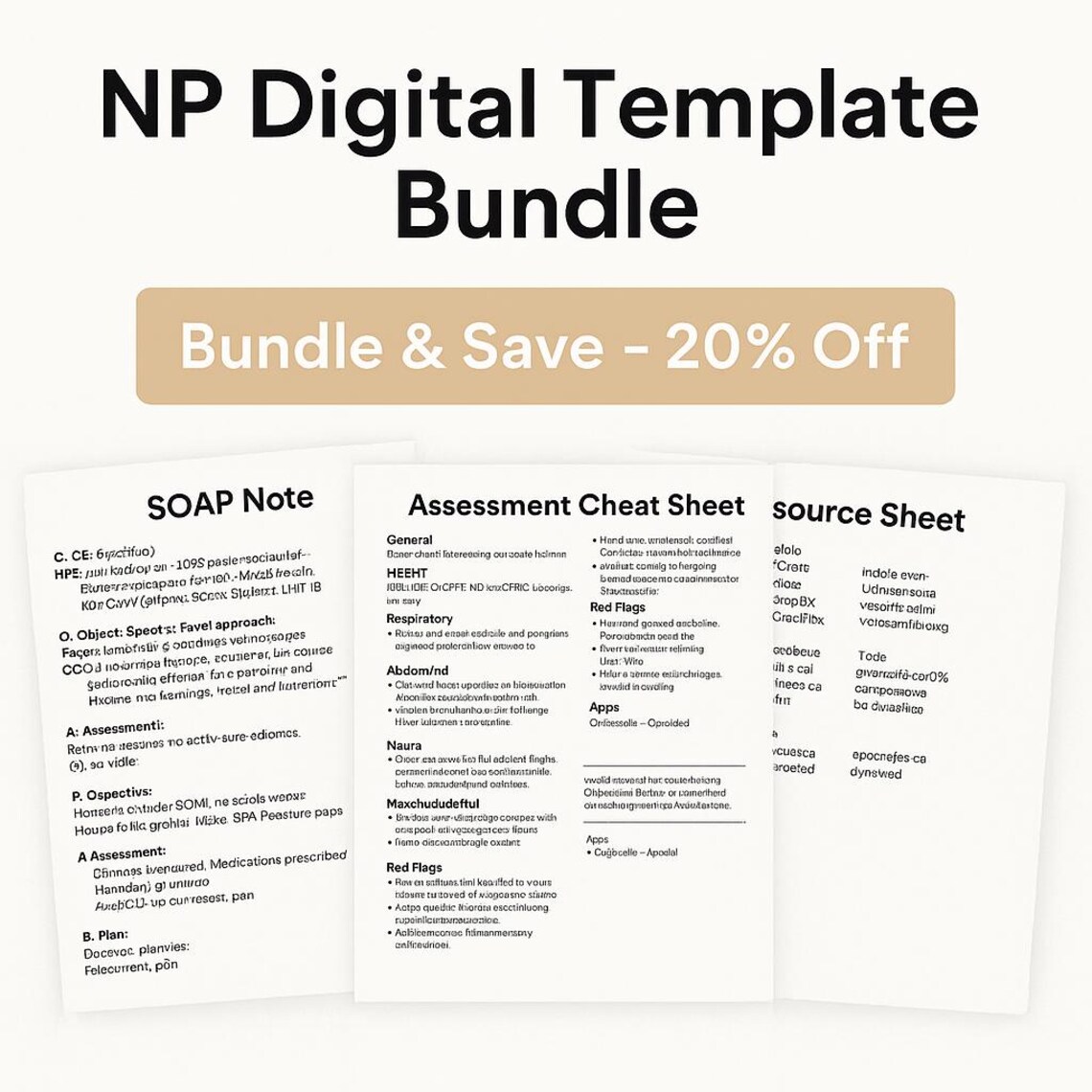 NP & Nurse Assessment Cheat Sheet: Clinical Exam Reference (PDF) - Etsy