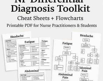 NP Differential Diagnosis Toolkit | Cheat Sheets + Flowcharts ...