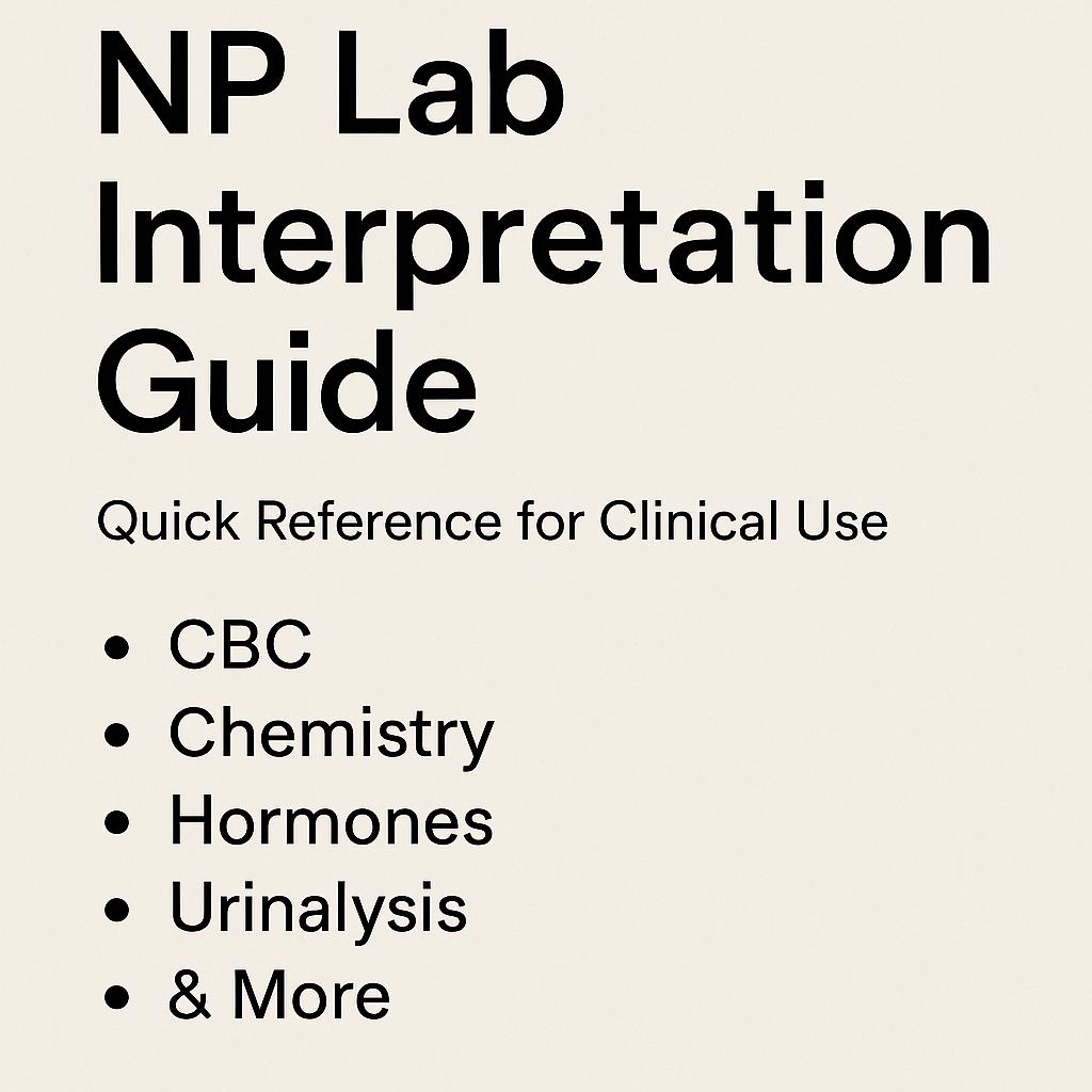NP Lab Interpretation Guide: Nurse Practitioner Cheat Sheet (PDF ...