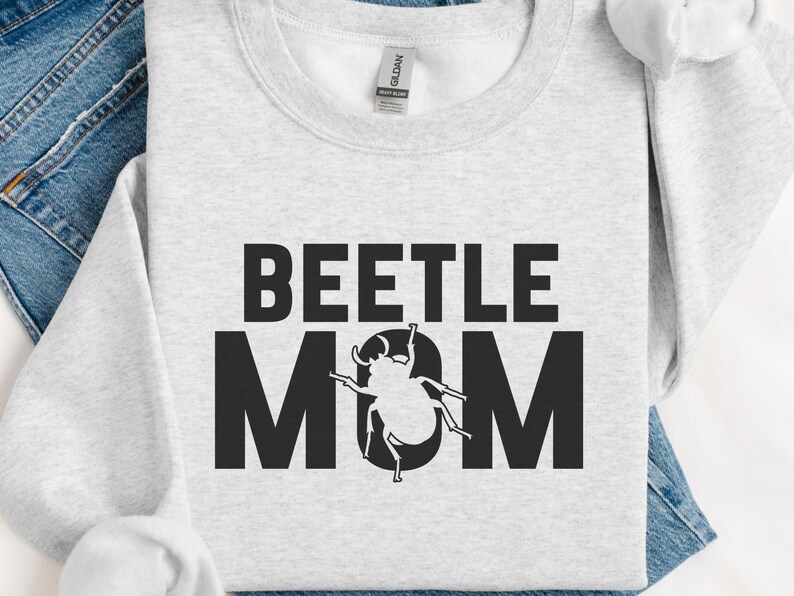 Beetle Mom Sweatshirt, Funny Bug Lover Mom Gift, Unique Insect Mama ...