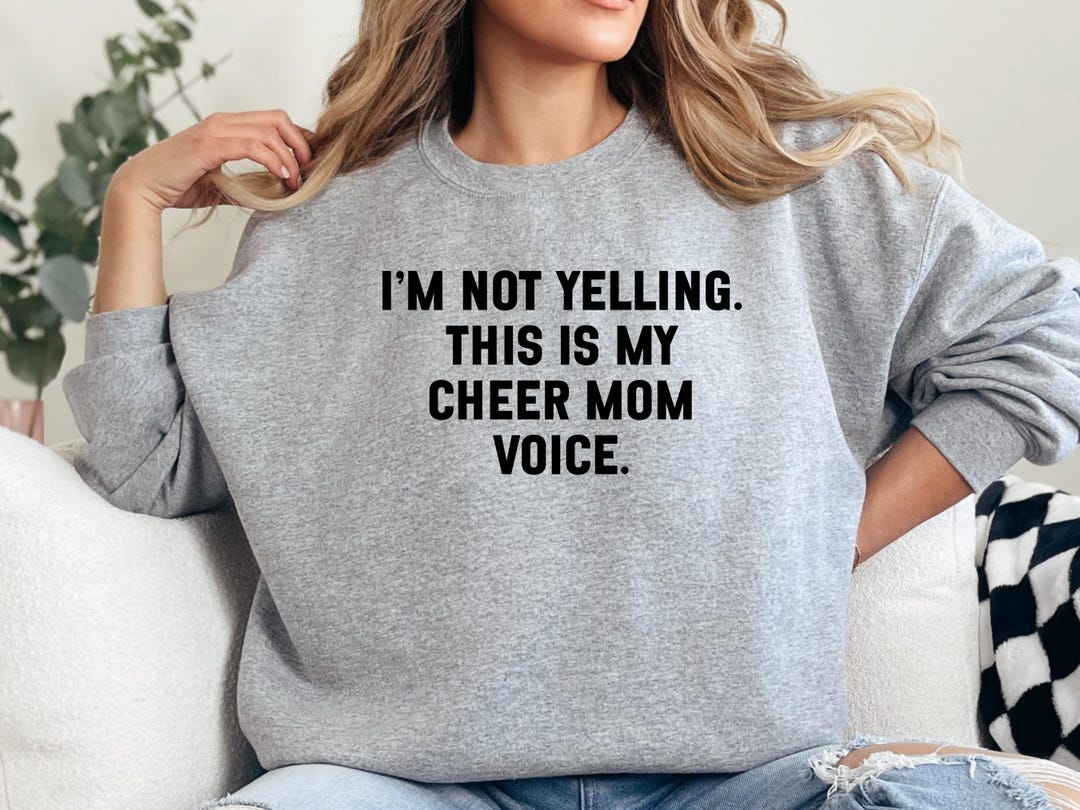 Cheer Mom Sweatshirt, Funny Mom Gift, Mom Life Shirt, Sports Mom ...