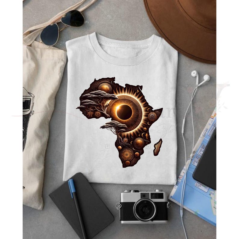 African Eclipse Map Art: Tribal Solar Print (digital Download - Etsy