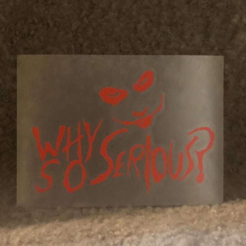 Why so Serious - Etsy