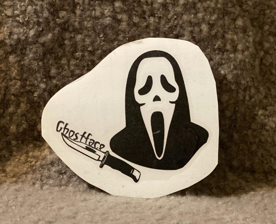 Custom Ghostface Vinyl Decal - Etsy