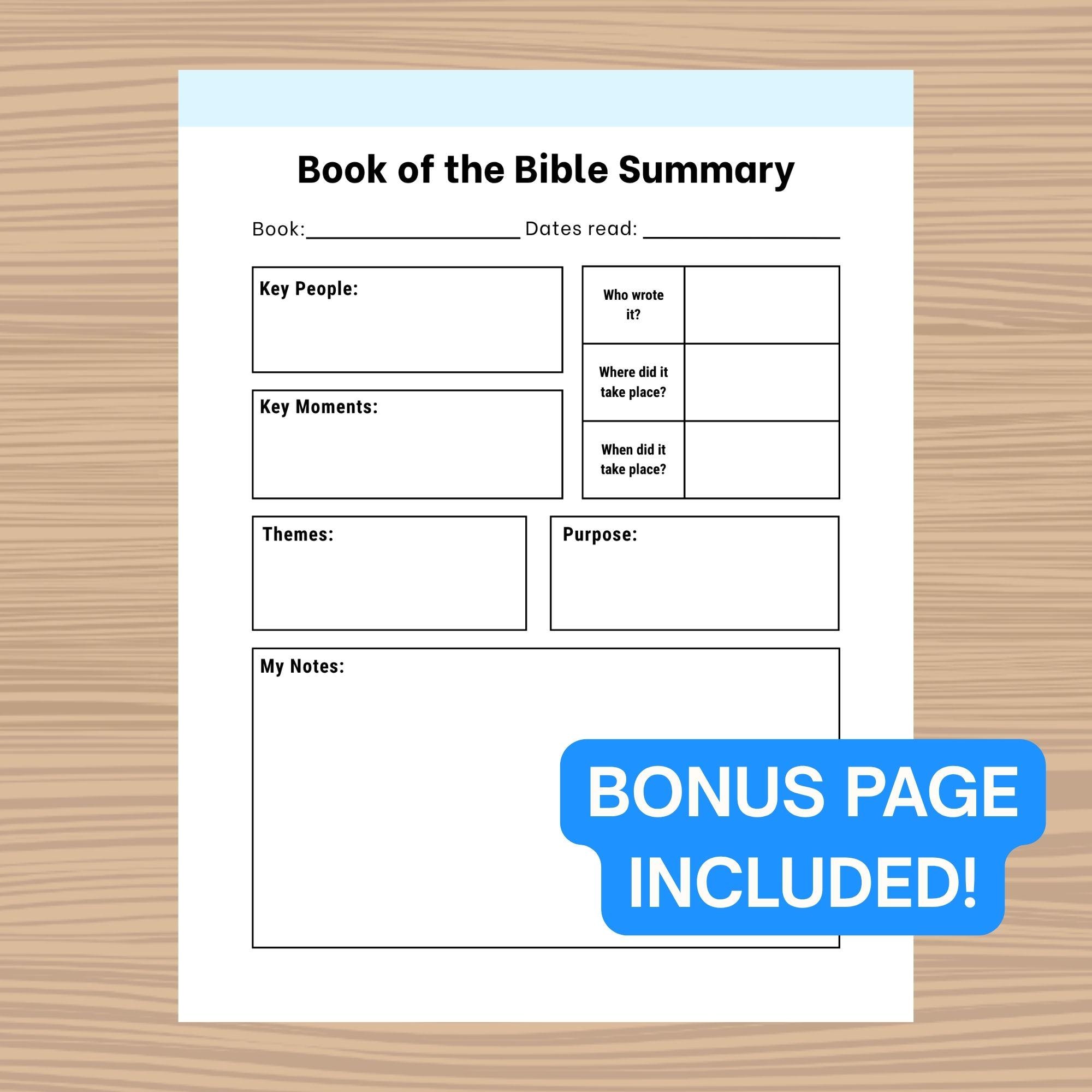Digital Bible Reading Tracker Faith-based Planner Bible Study Tools ...