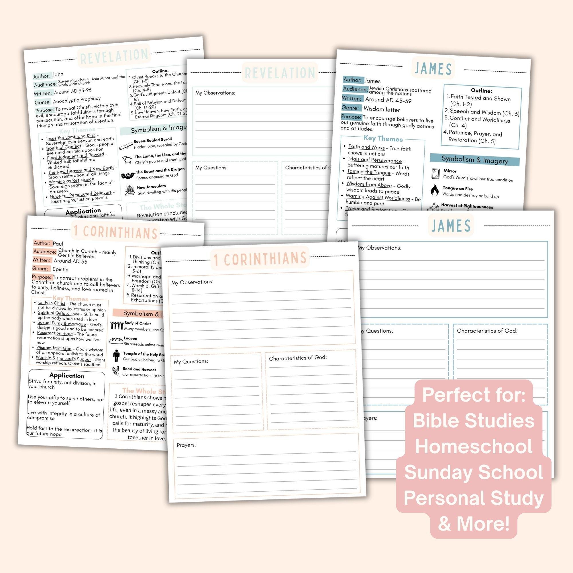 New Testament Overview Simplified, Bible Book Summaries, Books of the ...