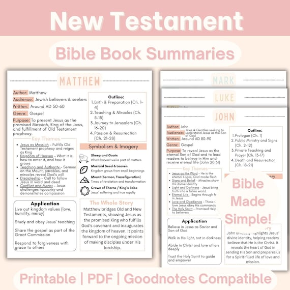 Bible Overview This Is The New Testament | Women's Bible Reading Plan