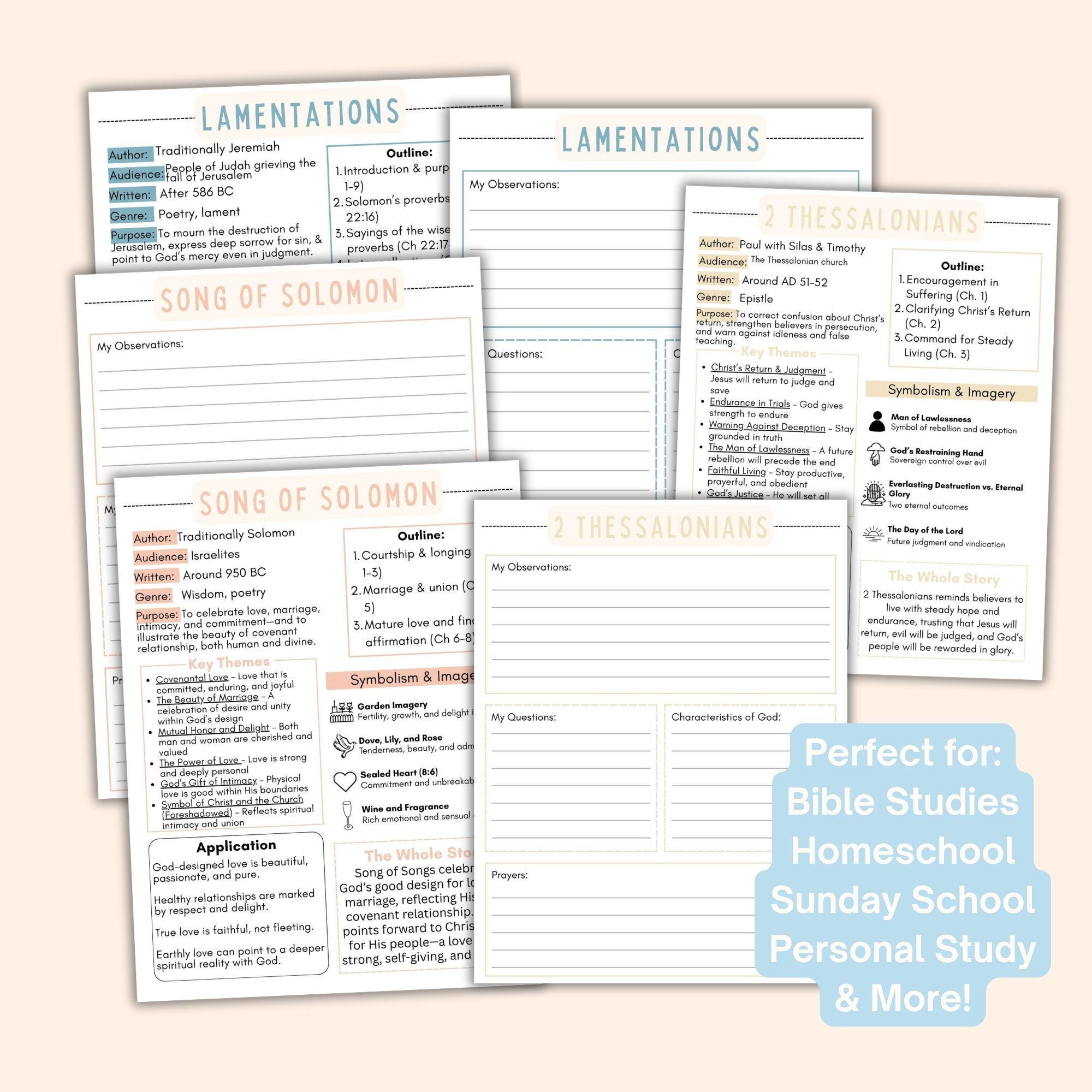 Entire Bible Overview Bible Made Simple Printable Bible Worksheets ...