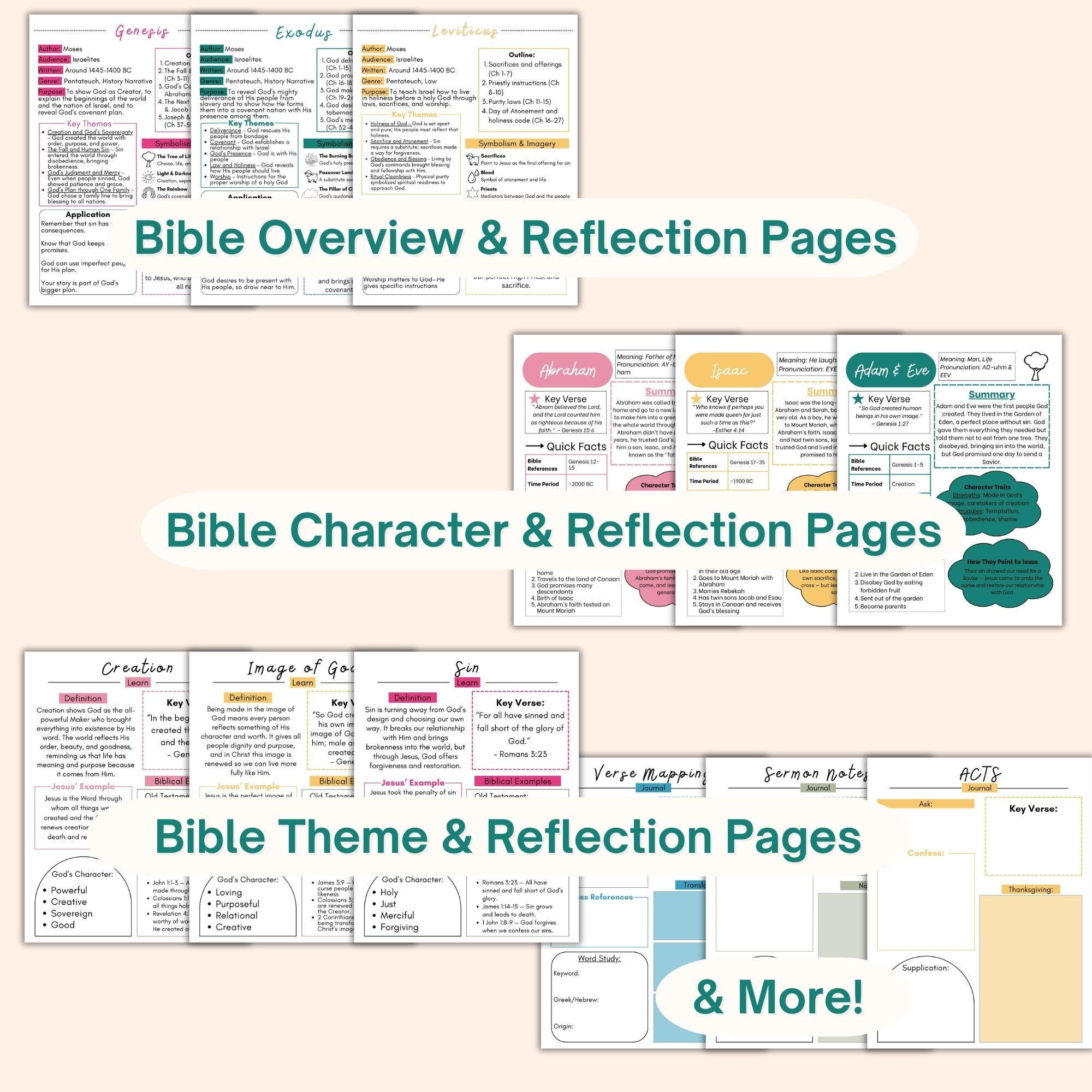 Mega Bible Study Journal Bible Unit Printable Christian Homeschooling ...