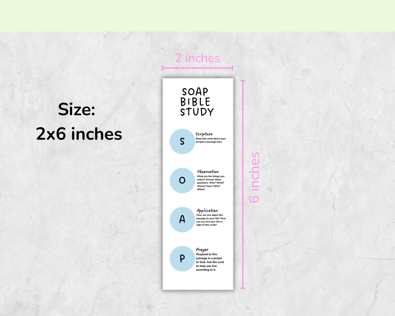 Printable SOAP Bible Study Bookmark | Bible Study Method | Bookmark for ...