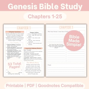 Genesis Bible Study Overview, Bible Made Simple, Genesis Bible Guide ...