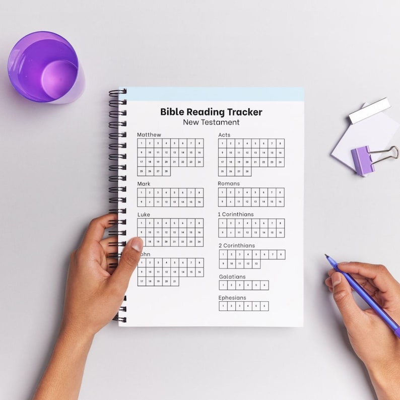 Digital Bible Reading Tracker Faith-based Planner Bible Study Tools ...