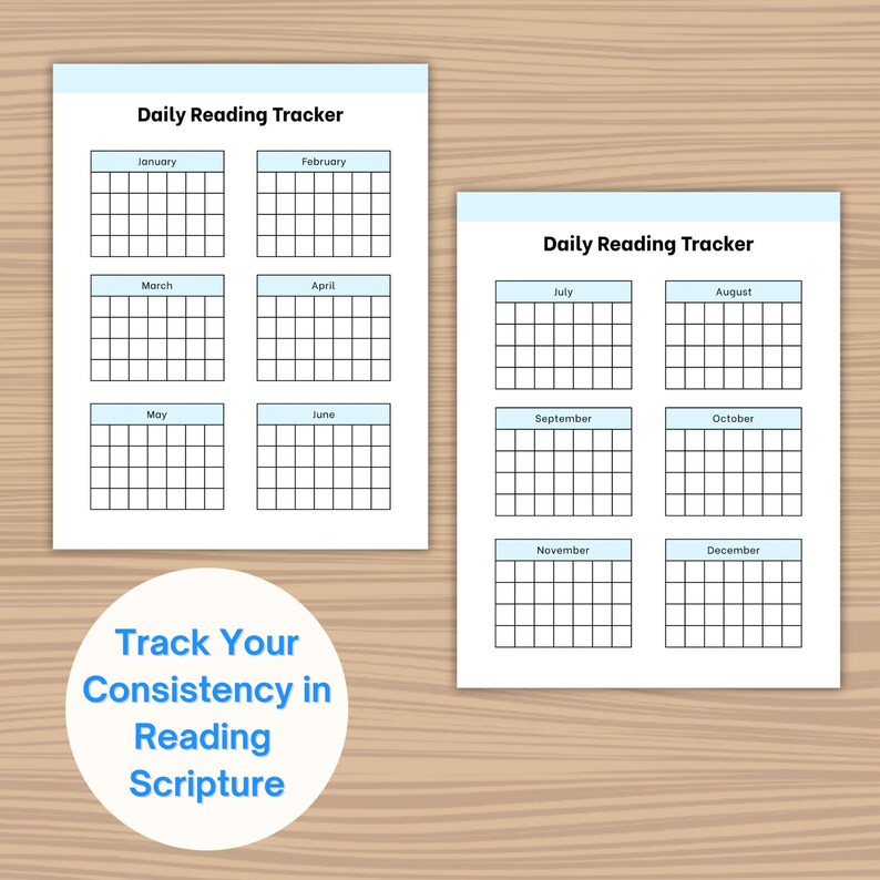Digital Bible Reading Tracker Faith-based Planner Bible Study Tools ...
