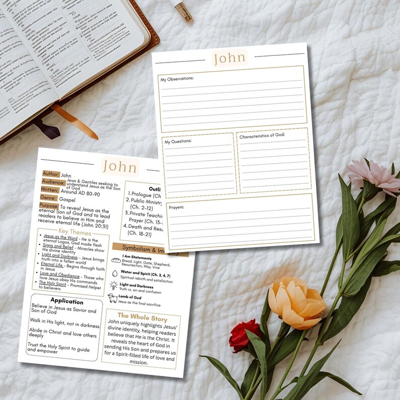 Entire Bible Overview Boho Bible Study Journal Bible Summary Guides Tip ...