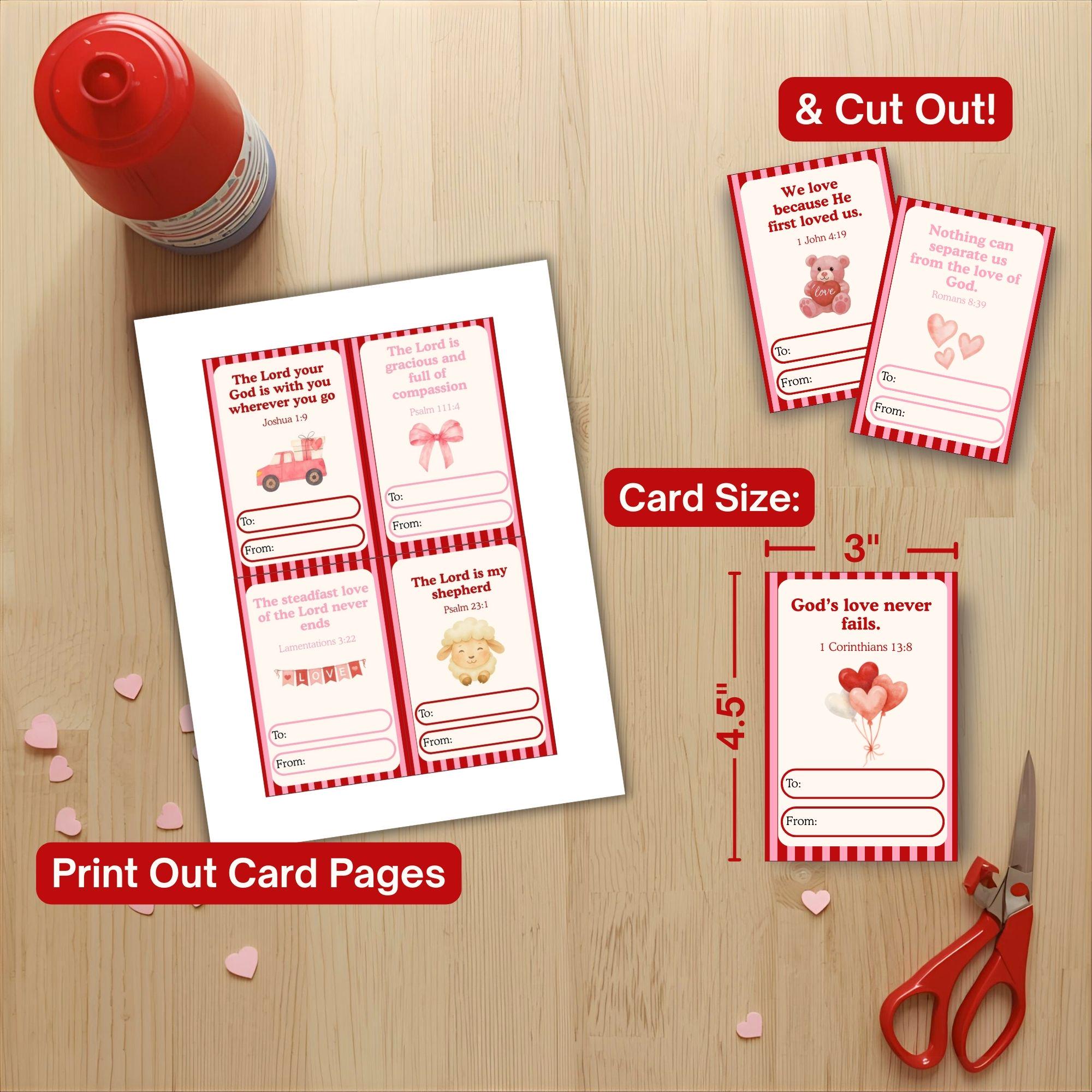 Christian Valentines Cards for Class Bible Verse Valentines Cards ...