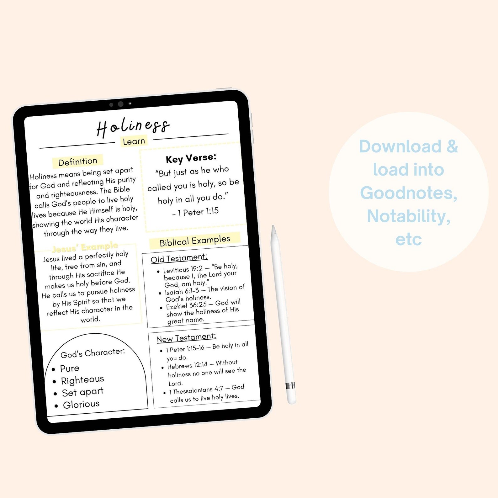 Bible Themes Study, Themes of the Bible Study Guide, Bible Themes ...