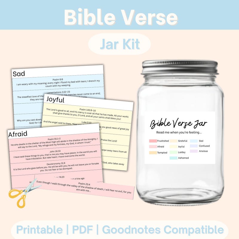 Bible Verses Jar - Etsy