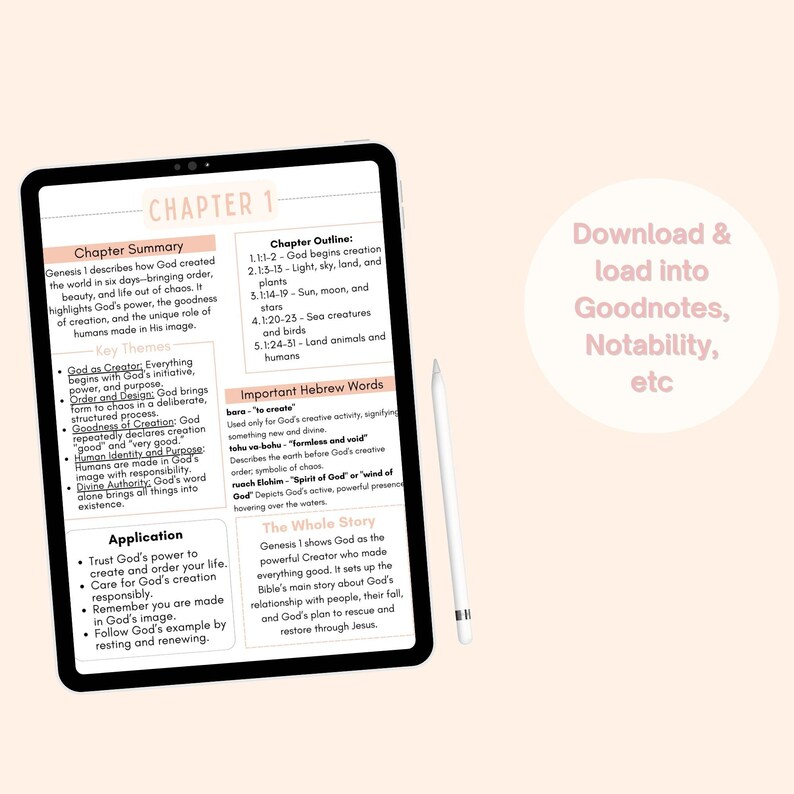 Genesis Bible Study Overview, Bible Made Simple, Genesis Bible Guide ...