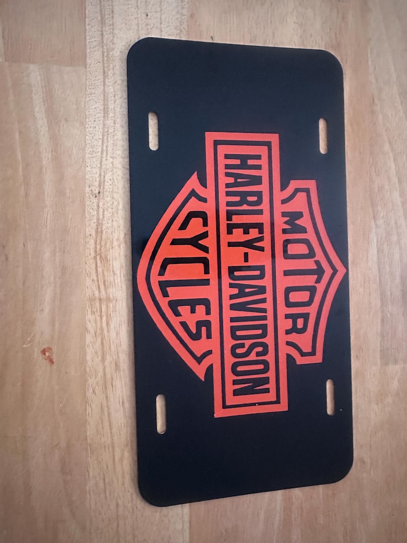 Aluminum Custom Harley Davidson License Plate - Etsy