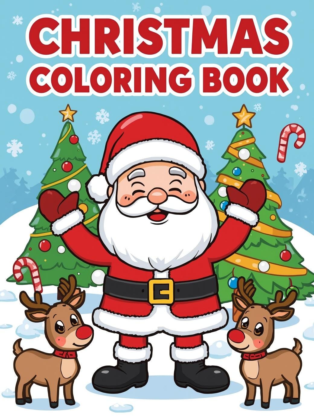 Children Christmas Colouring Book - Etsy