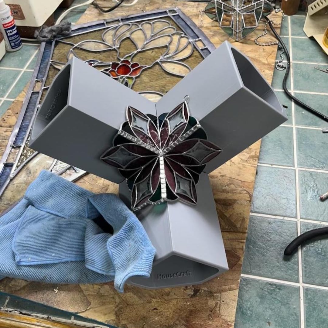 Stained Glass Spinner Jig – Disassembles for Easy Storage - Etsy