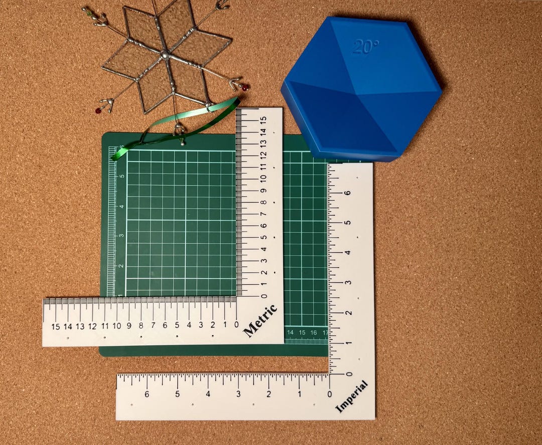 Right Angle Corner Ruler – Imperial or Metric | for Stained Glass and ...