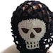 Skull Hat, Skull Mesh Snood, Skeleton Hat, Skull Tam, Mesh Snood Hat ...