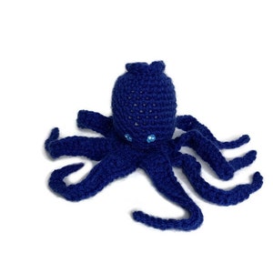 Blueberry Octopus Plush, Crochet Octopus Plushie, Octopus Toy, Octopus ...